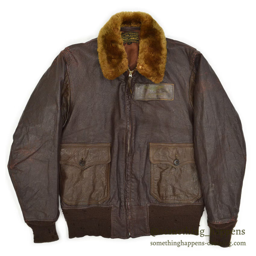 1940's U.S.NAVY M-422A FLIGHT JACKET WILLIS AND GEIGER INC. ... 38 ...